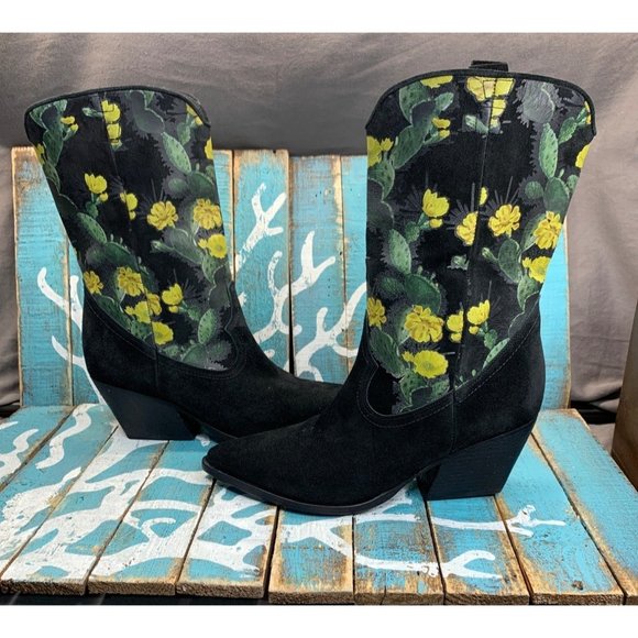 Golo Boots | Shoes | New Golo Womans Black Leather Zippered Painted ...